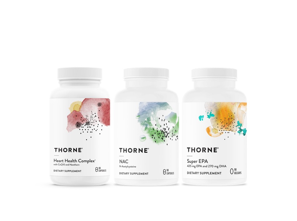 Thorne Supplement Bundle - (NAC, Heart Health Complex, & Super EPA ...
